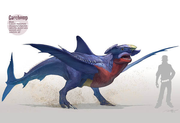 Garchomp Print – Art of RJ Palmer
